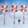 The Holiday Aisle® LED Lighted Peppermint Candy Garden Stake | Wayfair