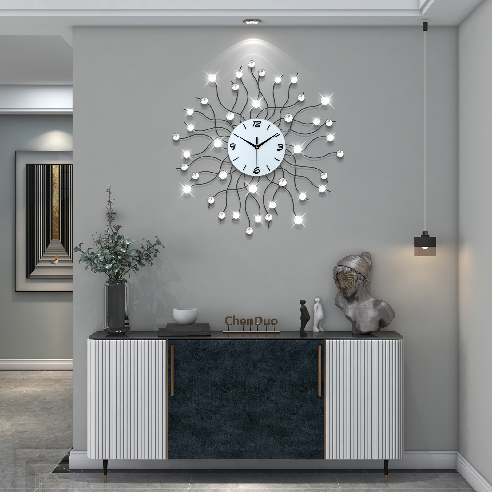 Rosdorf Park Wall Clock for Living Room/Kitchen/Office/Bedroom Decor ...