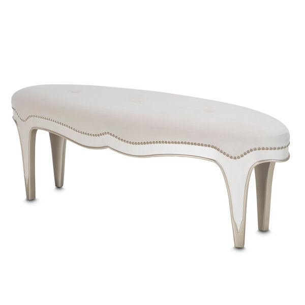 Michael Amini London Place Velvet Upholstered Bench | Wayfair