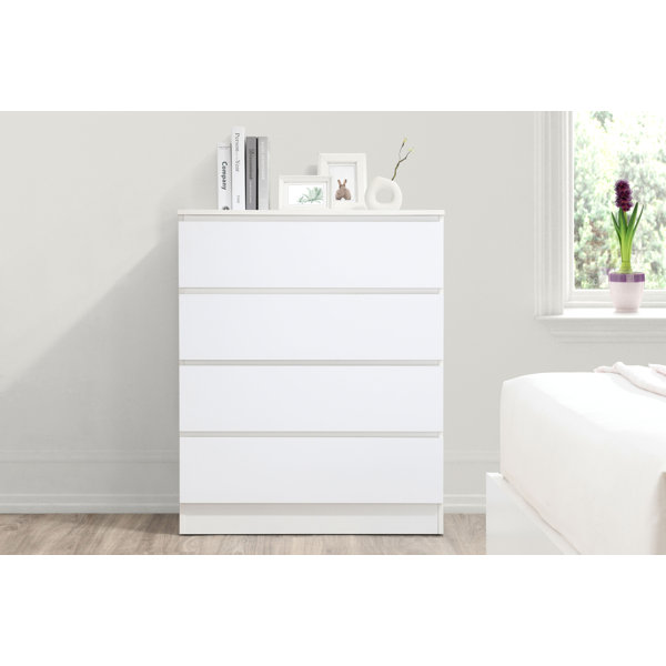 17 Stories Marqita 4 Drawer 80Cm W Chest of Drawers & Reviews | Wayfair ...
