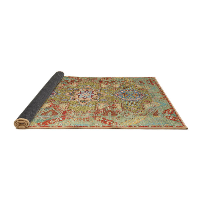 Bungalow Rose Herringdine Traditional Green/Blue/Red Area Rug | Wayfair