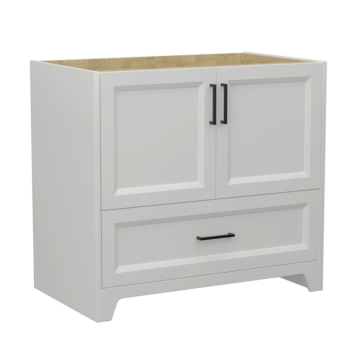 Winston Porter Solid Wood Bathroom Vanity Without Top Sink Modern ...