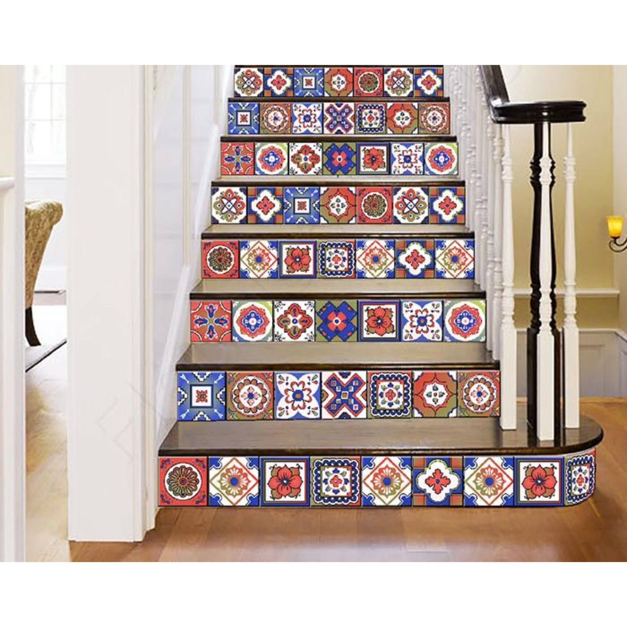 Canora Grey Abstract Non-Wall Damaging Tile Decal | Wayfair