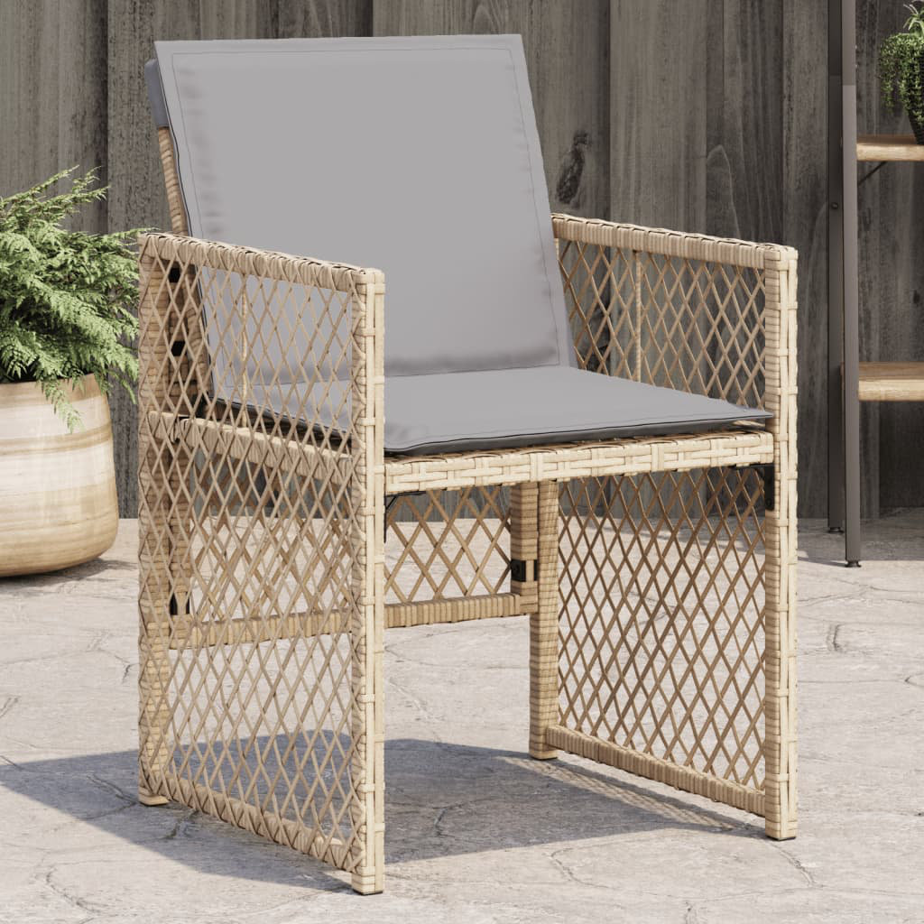 Union Rustic Garden Chair Mix Beige, Light Grey PE Rattan, Powder ...