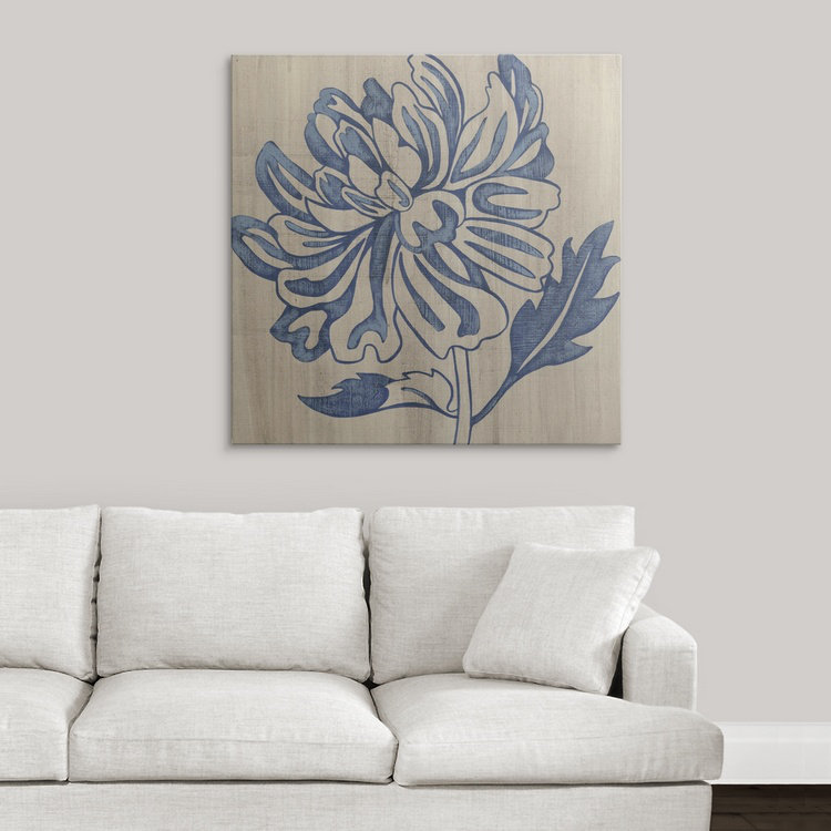 Bay Isle Home™ 'Indigo Mum' Chariklia Zarris Painting Print - Wayfair ...