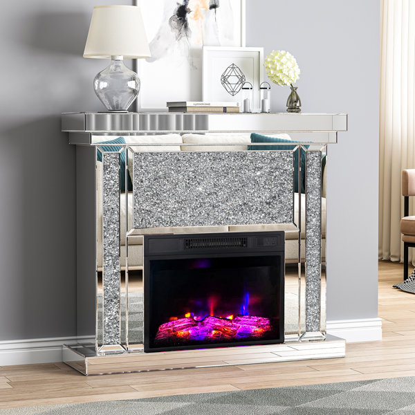 Silver Electric Fireplaces & Stoves You'll Love | Wayfair