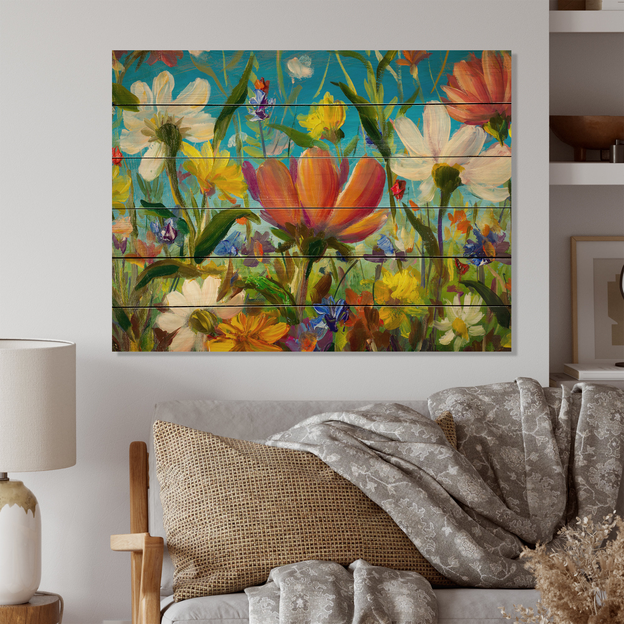Winston Porter Summer Field Blooming - Traditional Wood Wall Art ...