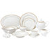 Lorren Home Trends 57 Piece Porcelain China Dinnerware Set - Service ...