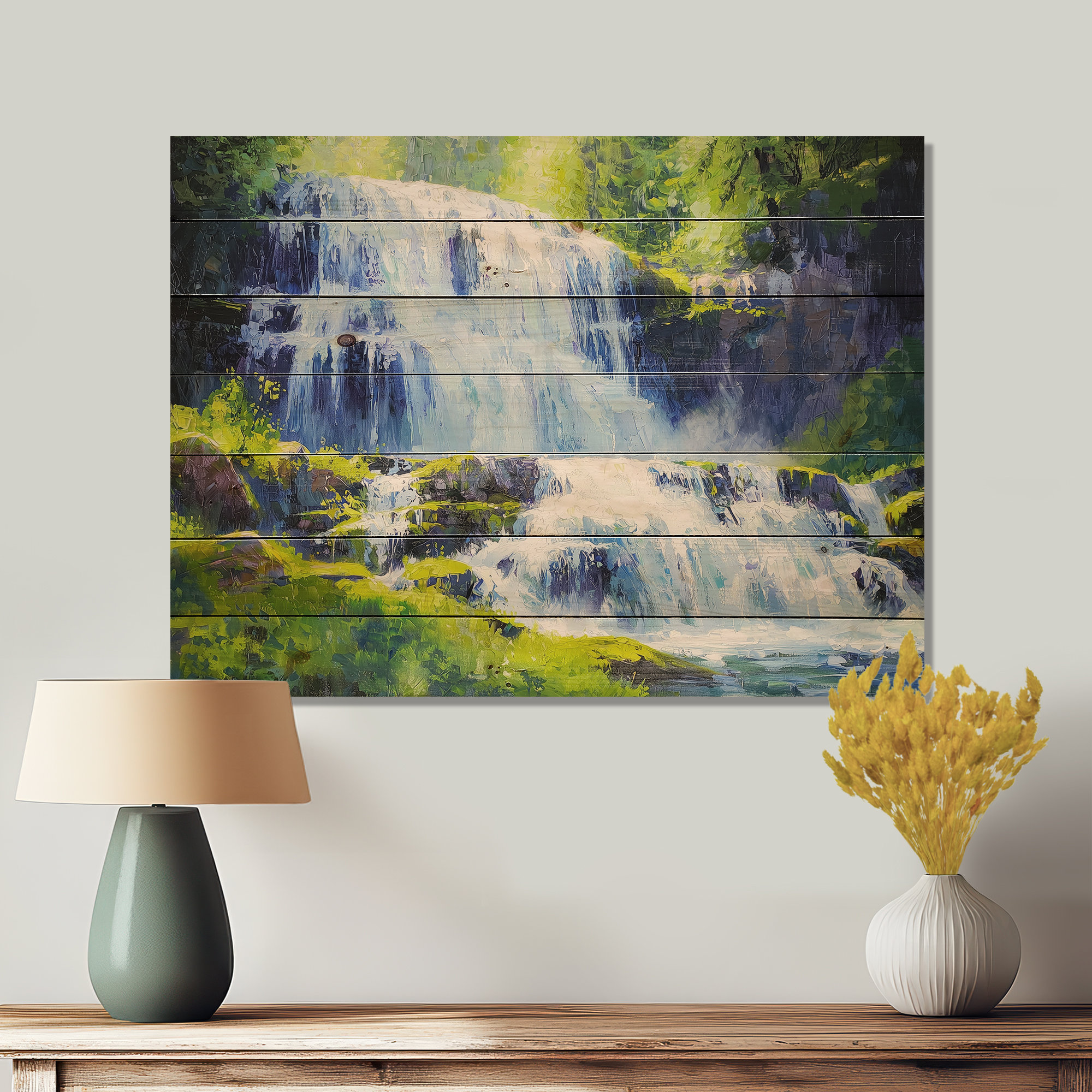 Ophelia & Co. Cascading Waters In Washington III - Traditional White ...