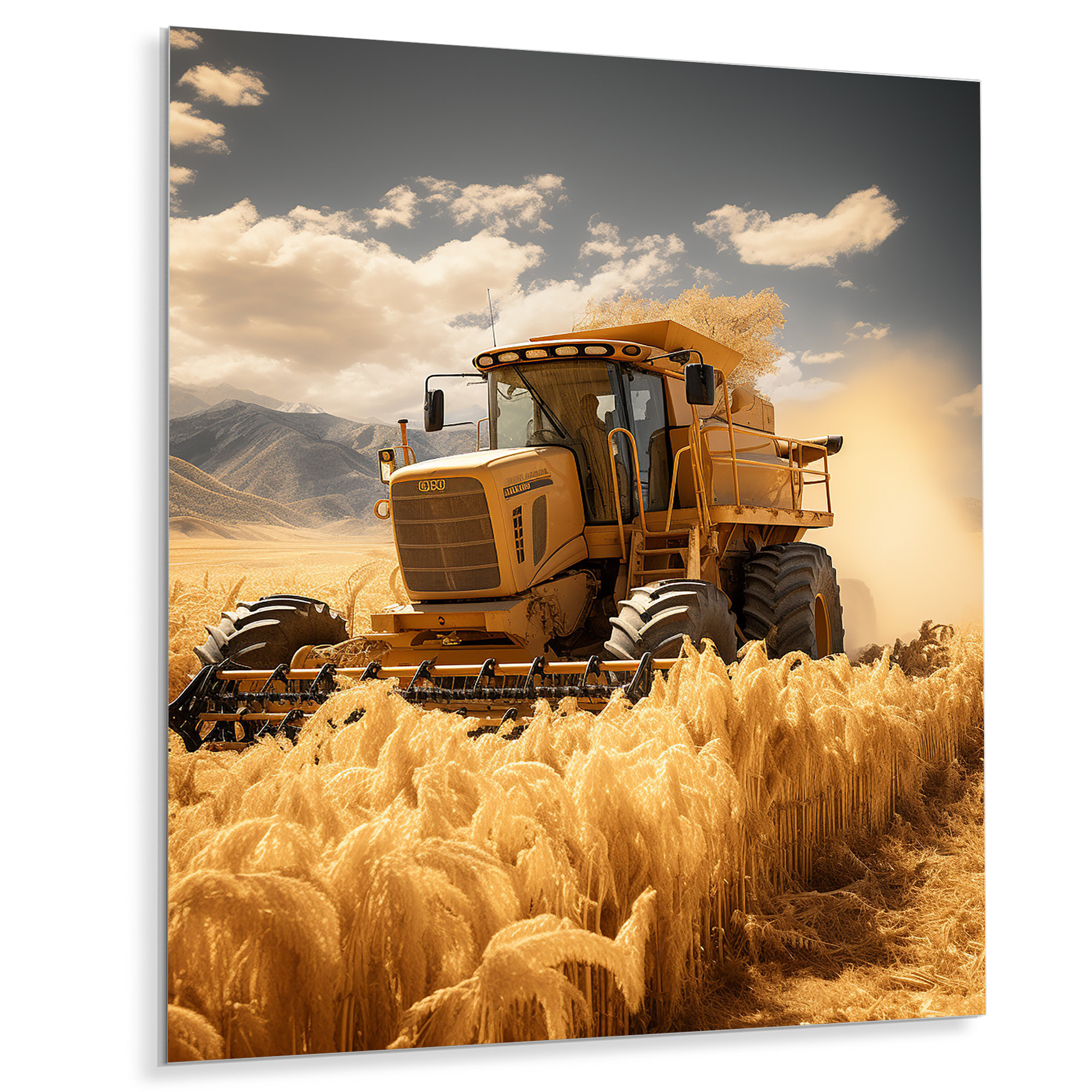 Winston Porter Farm Harvesting Gold Field I - Country Charm Metal Wall ...