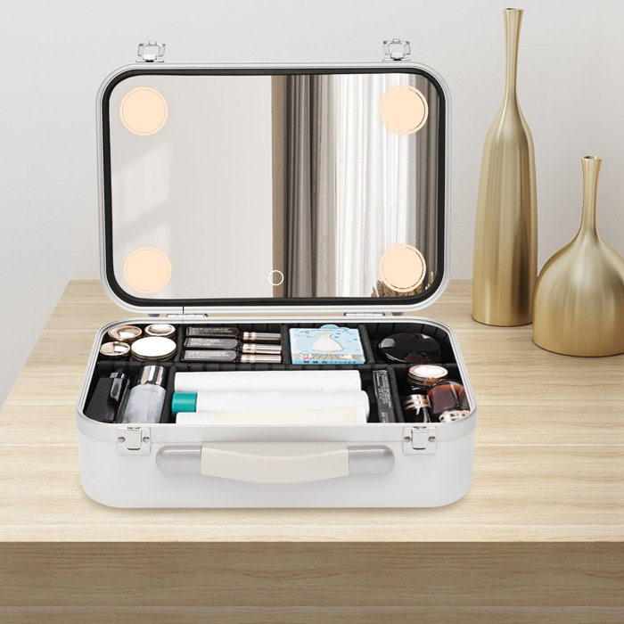Ebern Designs Daffron 7 Compartment Makeup Organizer & Reviews | Wayfair