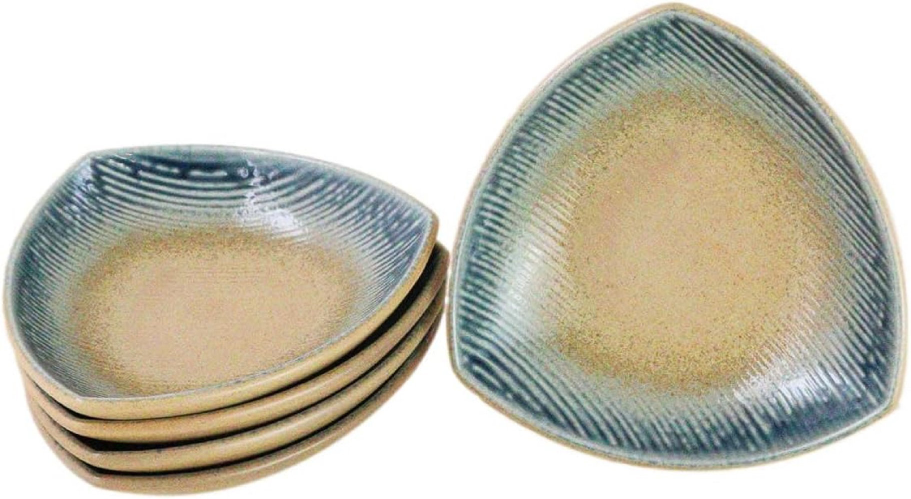Ebern Designs Set Of 5 River Ao Nagashi Appetizer Salad Triangular Deep ...