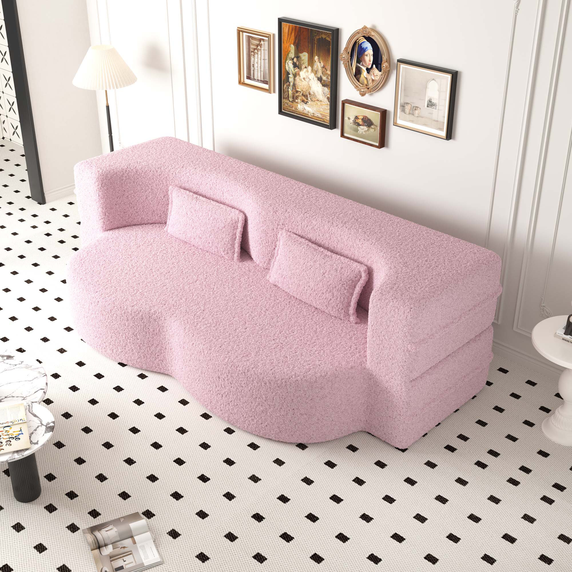 Lark Manor™ Modern Convertible Floor Folding Sleeper Sofa With 2 ...