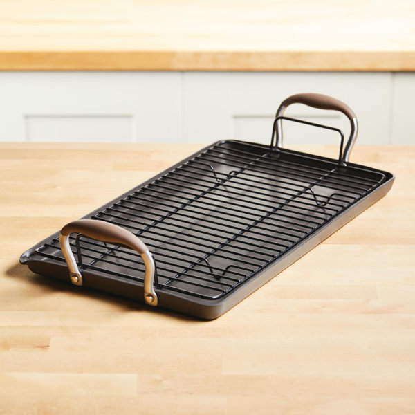 Anolon Advanced Home Hard Anodized Nonstick Double Burner Griddle With ...