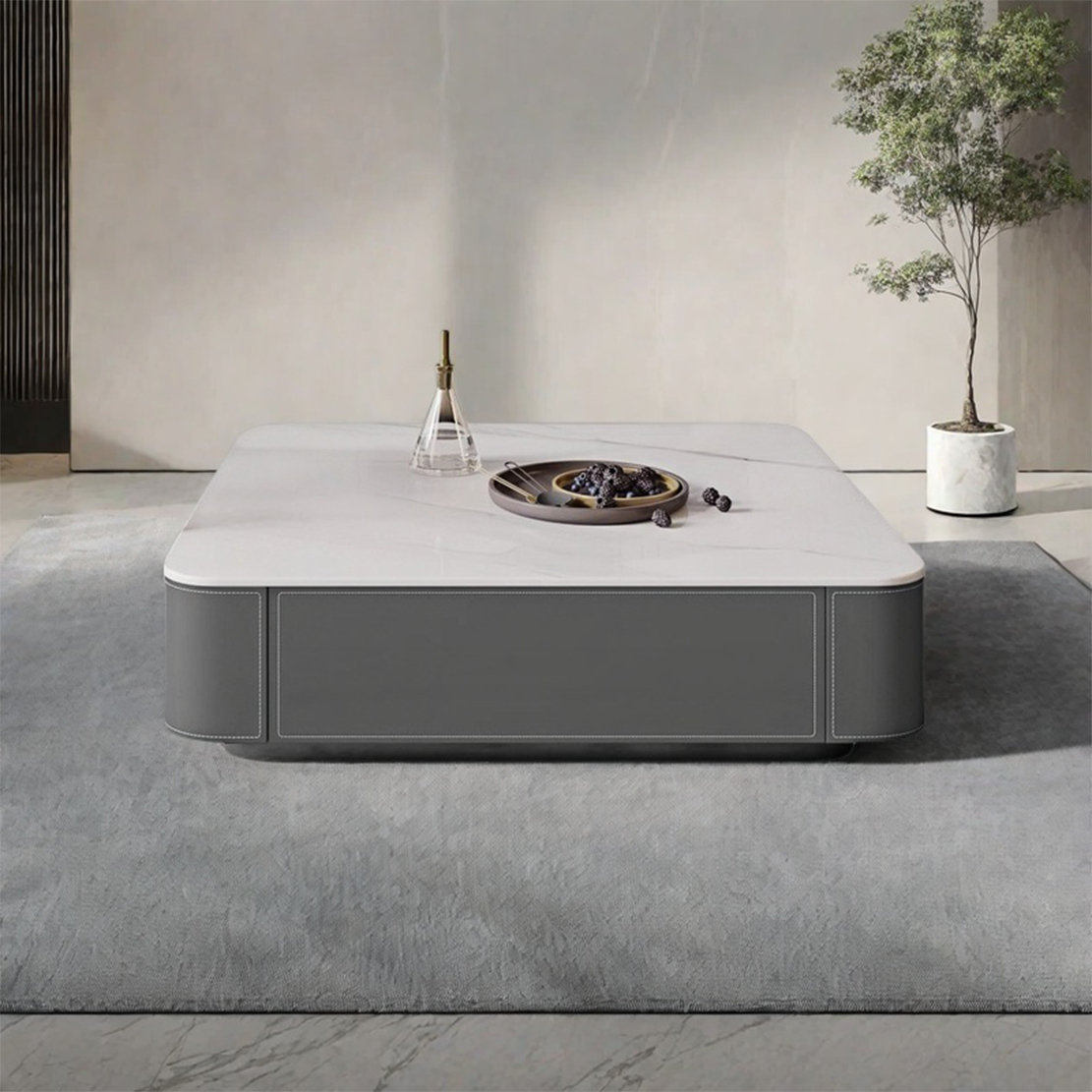 Trentastic Trails Light luxury square rock panel coffee table | Wayfair