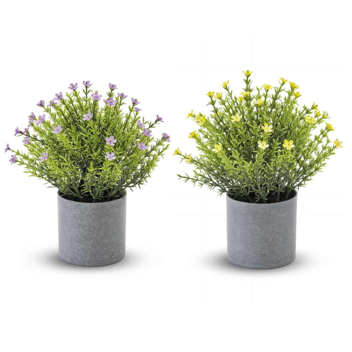 Primrue Artificial Milan In Pot (purple And Yellow) Set Of 2 - Wayfair ...