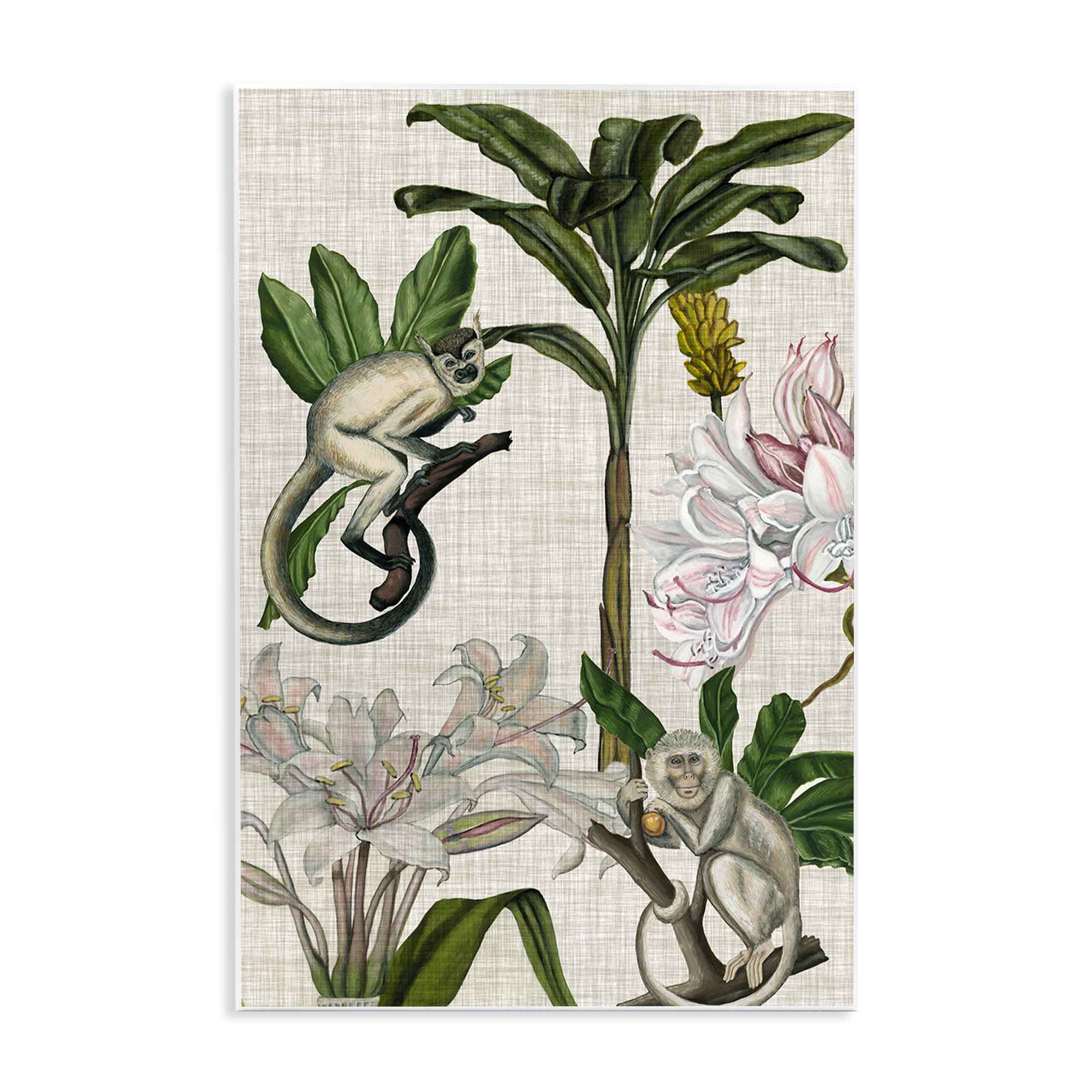 Dakota Fields Vintage Monkey & Plants Wall Plaque Art by Vision Studio ...