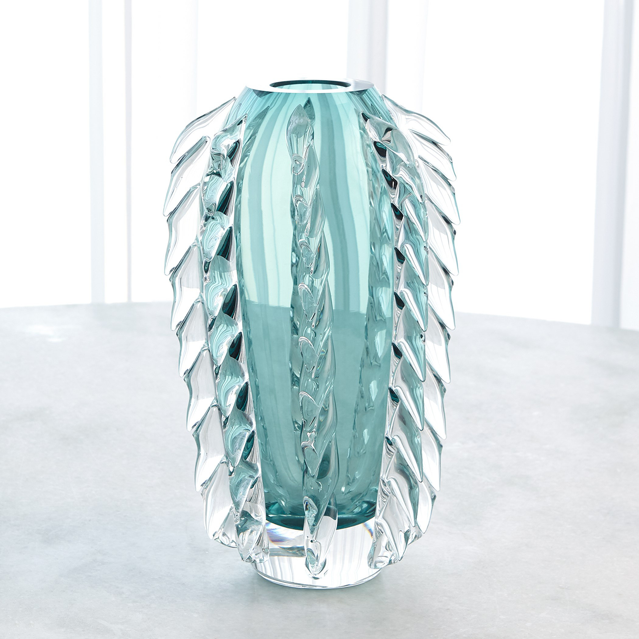 Global Views Fringe Vase-Azure | Wayfair