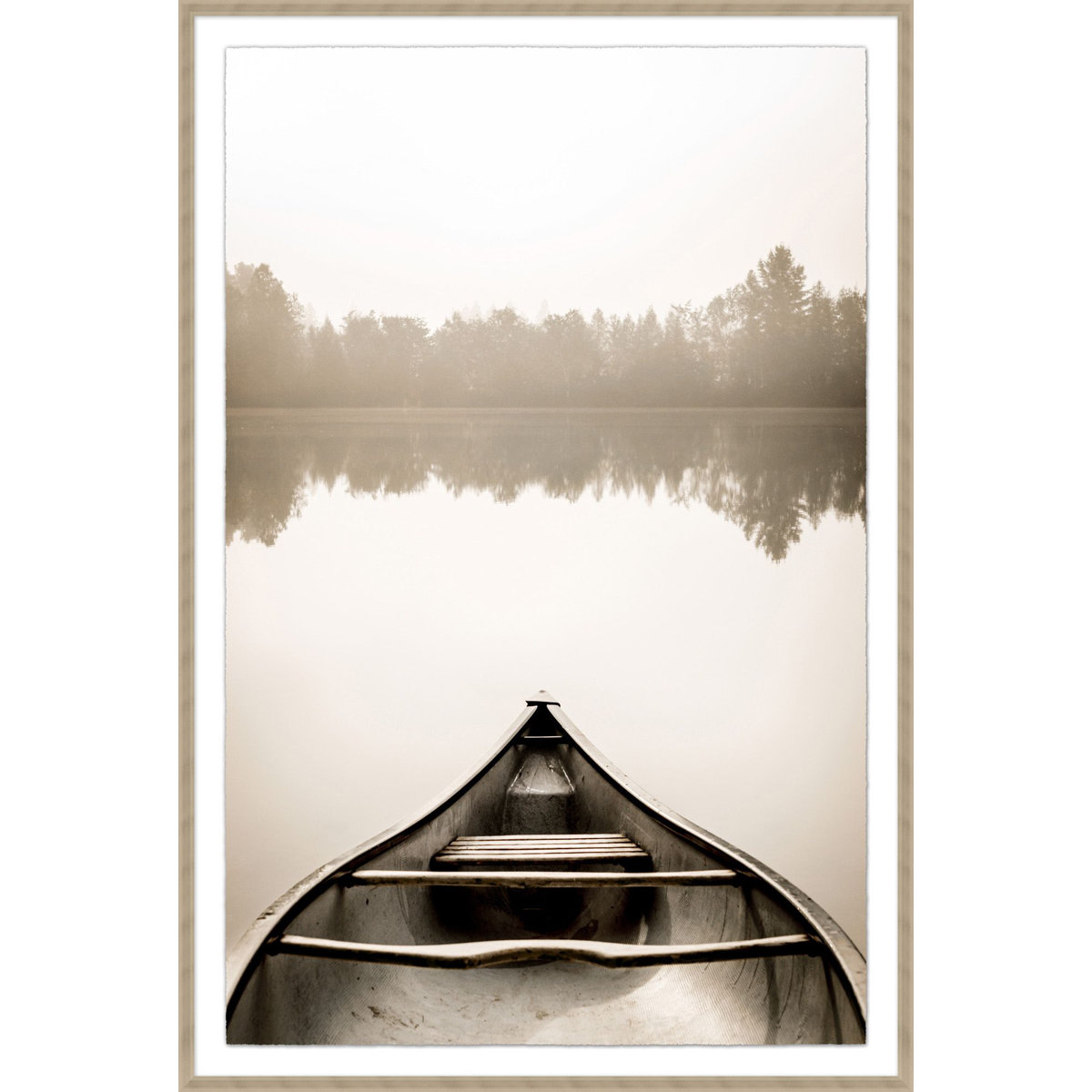 Wendover Art Group Lake Canoe - Shadow Box Print on Paper | Perigold