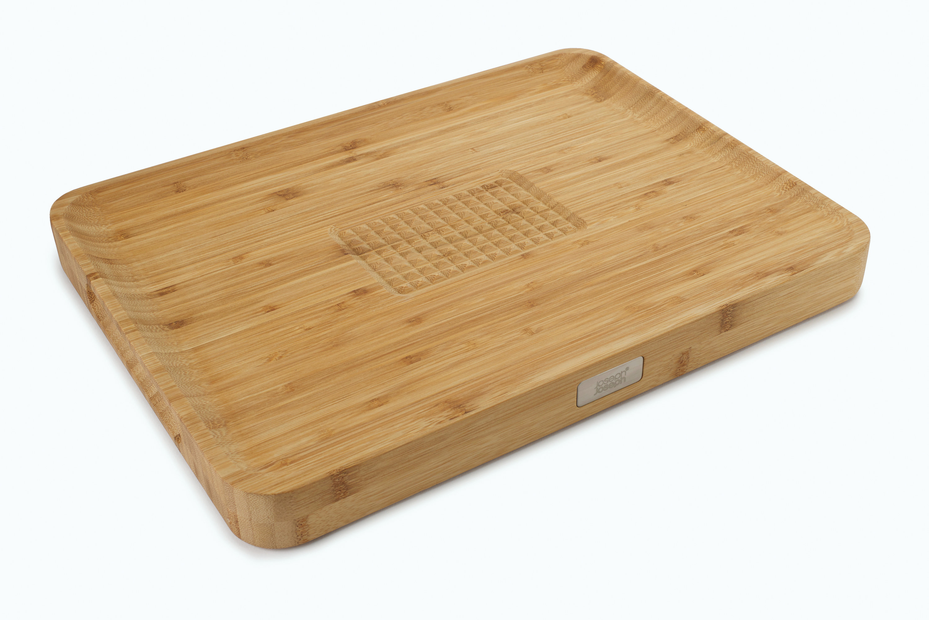 Joseph Joseph Cut&Carve Bamboo Cutting Board with Integrated Meat Grip ...