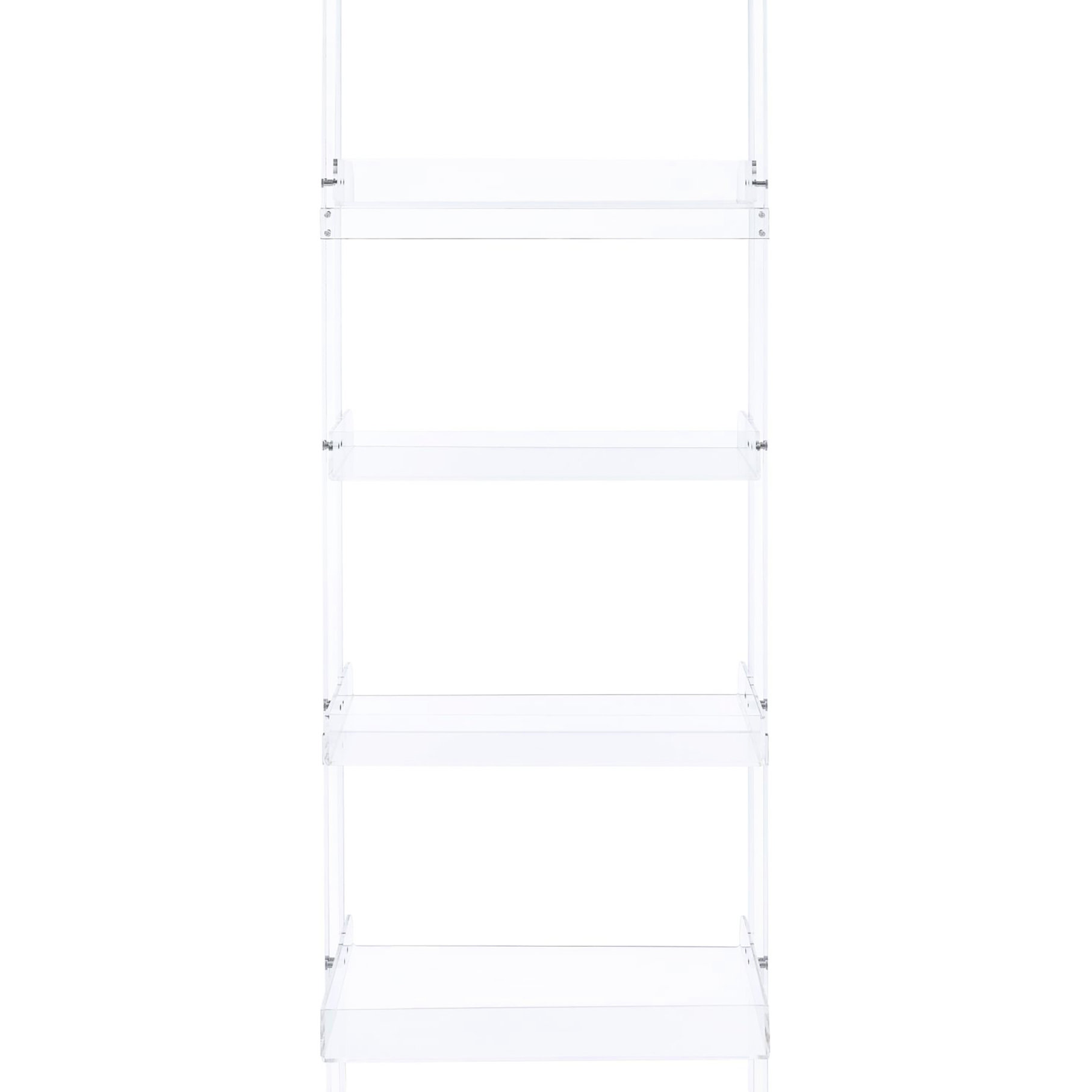 Banior Modern Office Clear Acrylic 4-shelf Bookcase Storage Unit For ...