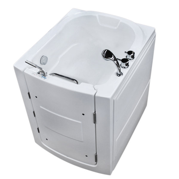 Therapeutic Tubs Durango 37.25'' x 32'' Walk-in Soaking Fiberglass ...
