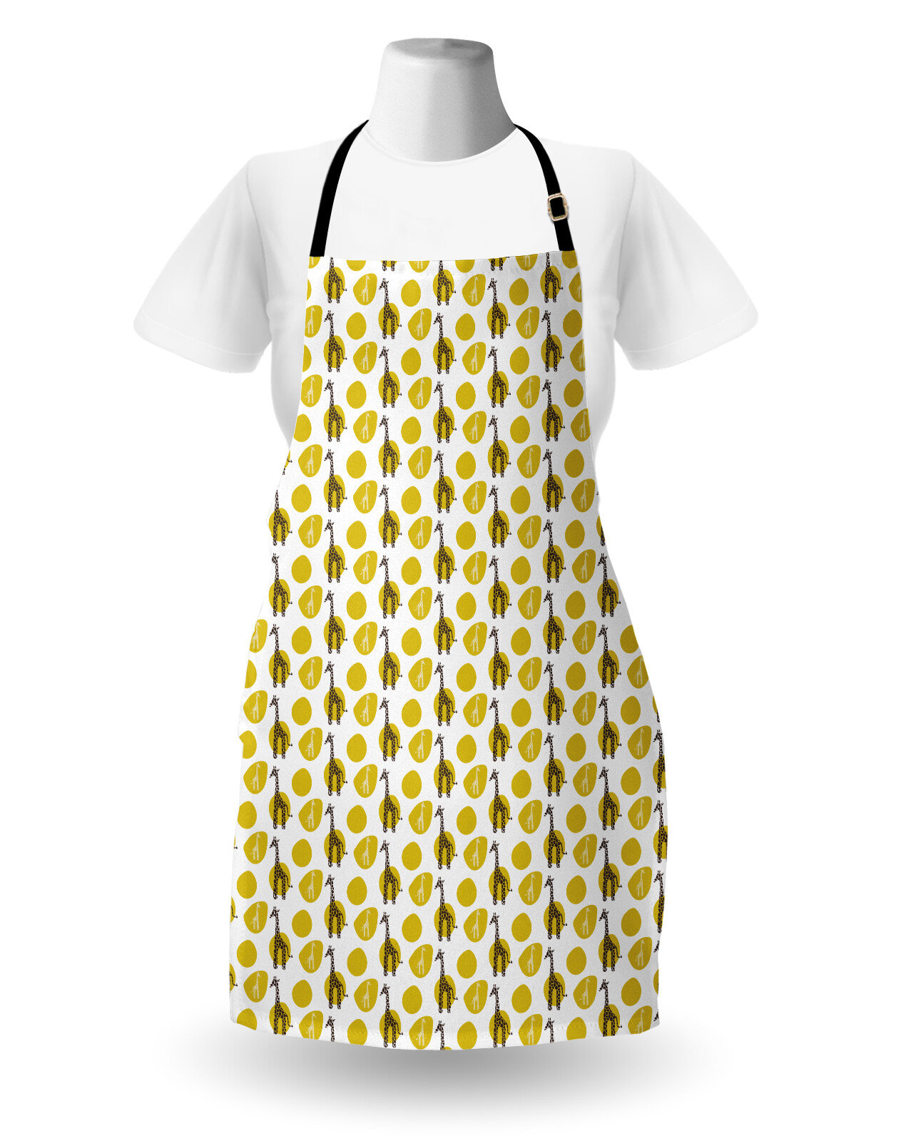 East Urban Home Giraffe Apron Unisex, Savannah Art Composition, Adult ...