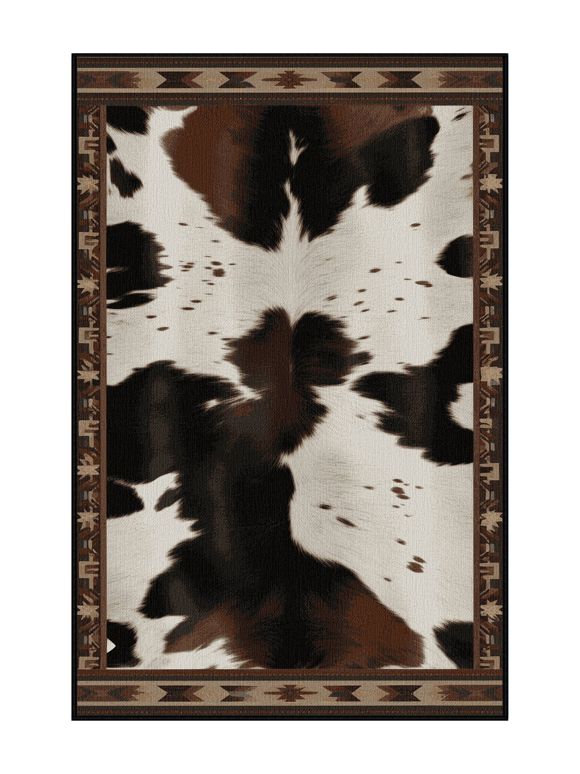 Foundry Select Washable Cowhide Pattern Southwestern Area Rug | Wayfair
