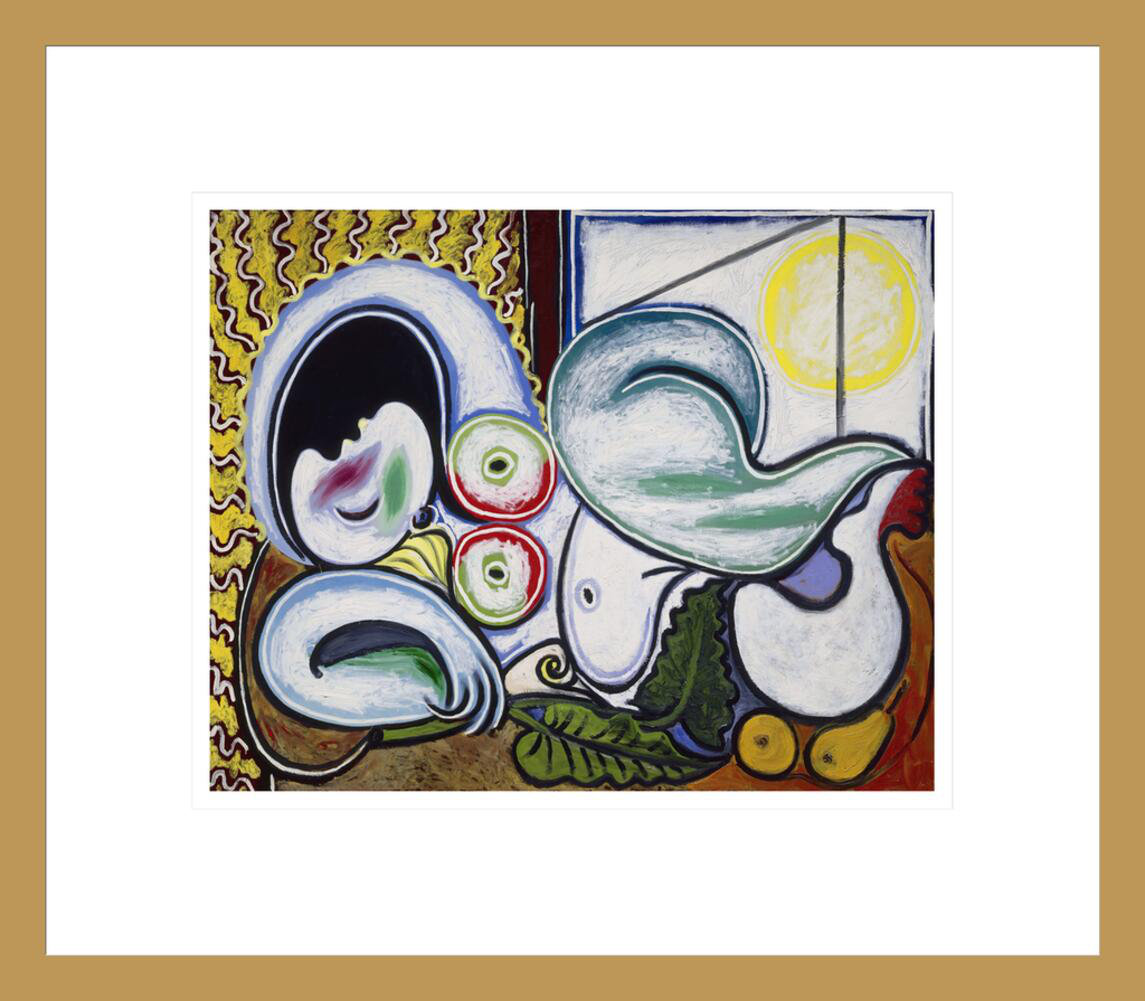 1000Museums Nu couche (Reclining Nude) by Pablo Picasso -Framed Giclee ...
