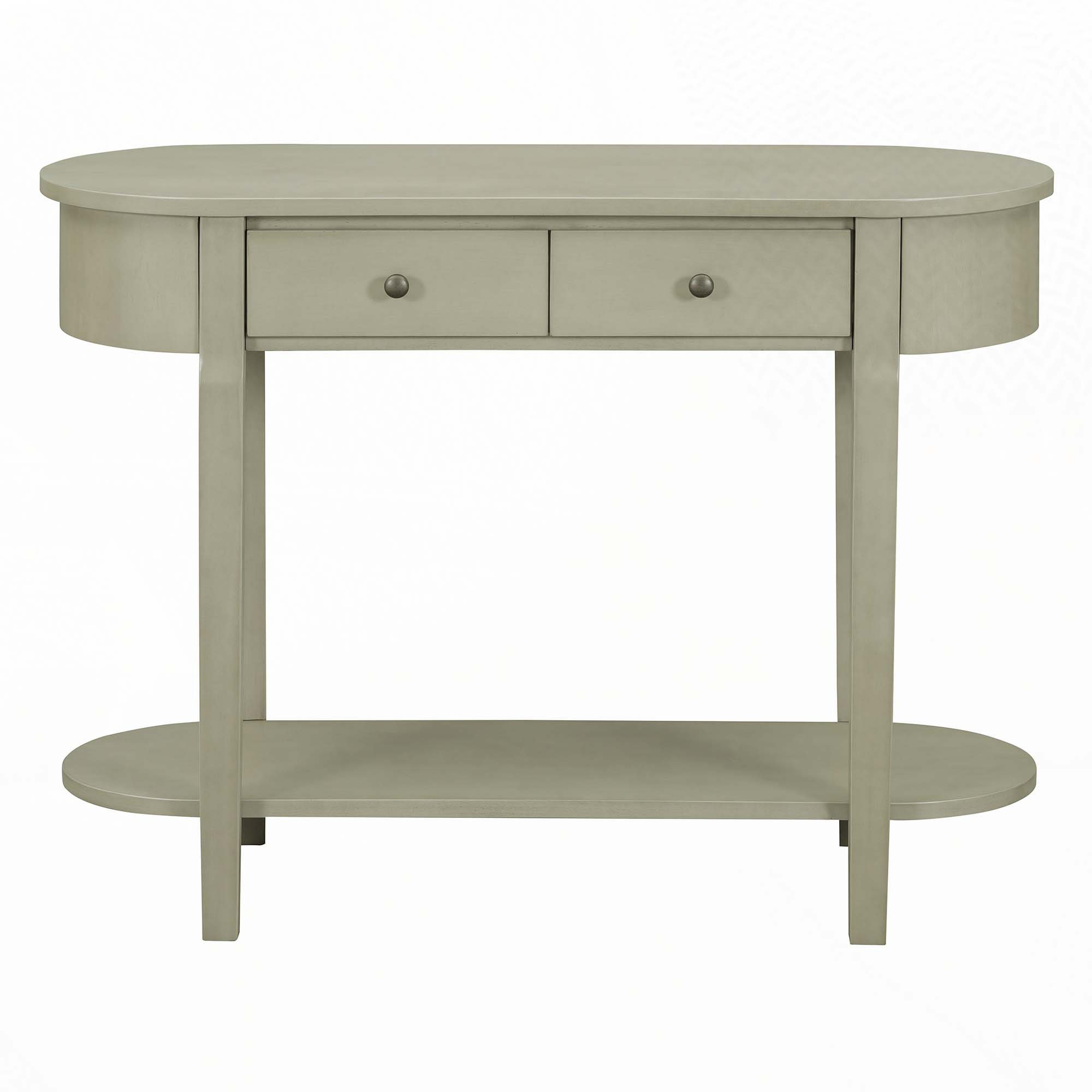 Breakwater Bay Wood Storage Console Table with Drawers and Shelves ...