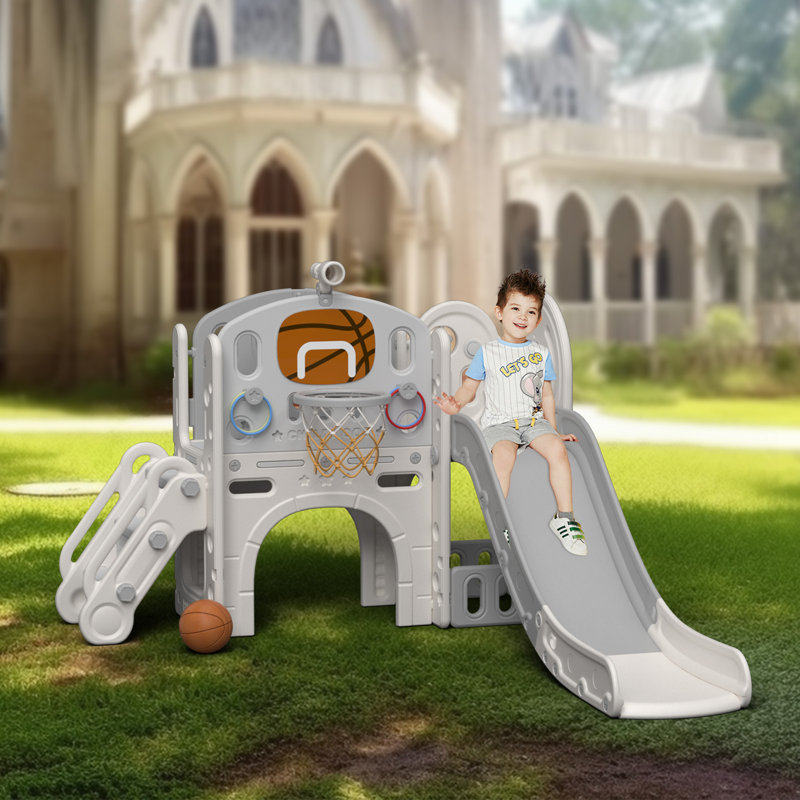 GLAF 9 In 1 Kids Slide, Toddler Slide with Climber Outdoor Indoor ...