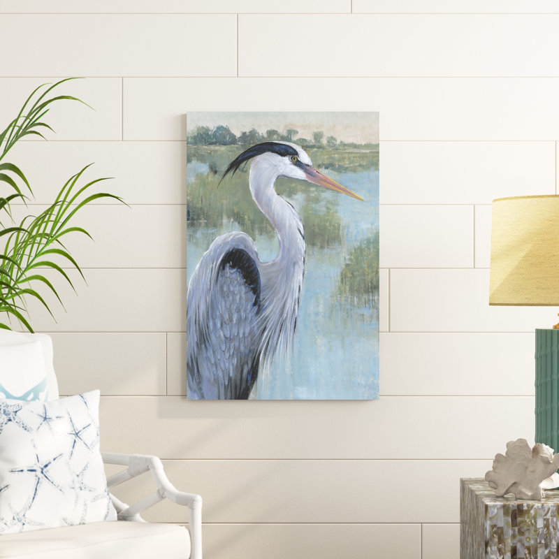 Sand & Stable™ Blue Heron Portrait II by Timothy O' Toole - Wrapped ...