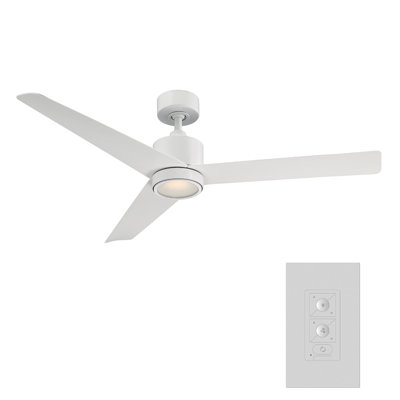 Lotus 54'' 3 Blade Ceiling Fan with LED Light Kit & Reviews | AllModern