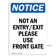 SignMission Not an Entry Exit Please Use Front Gate Sign | Wayfair