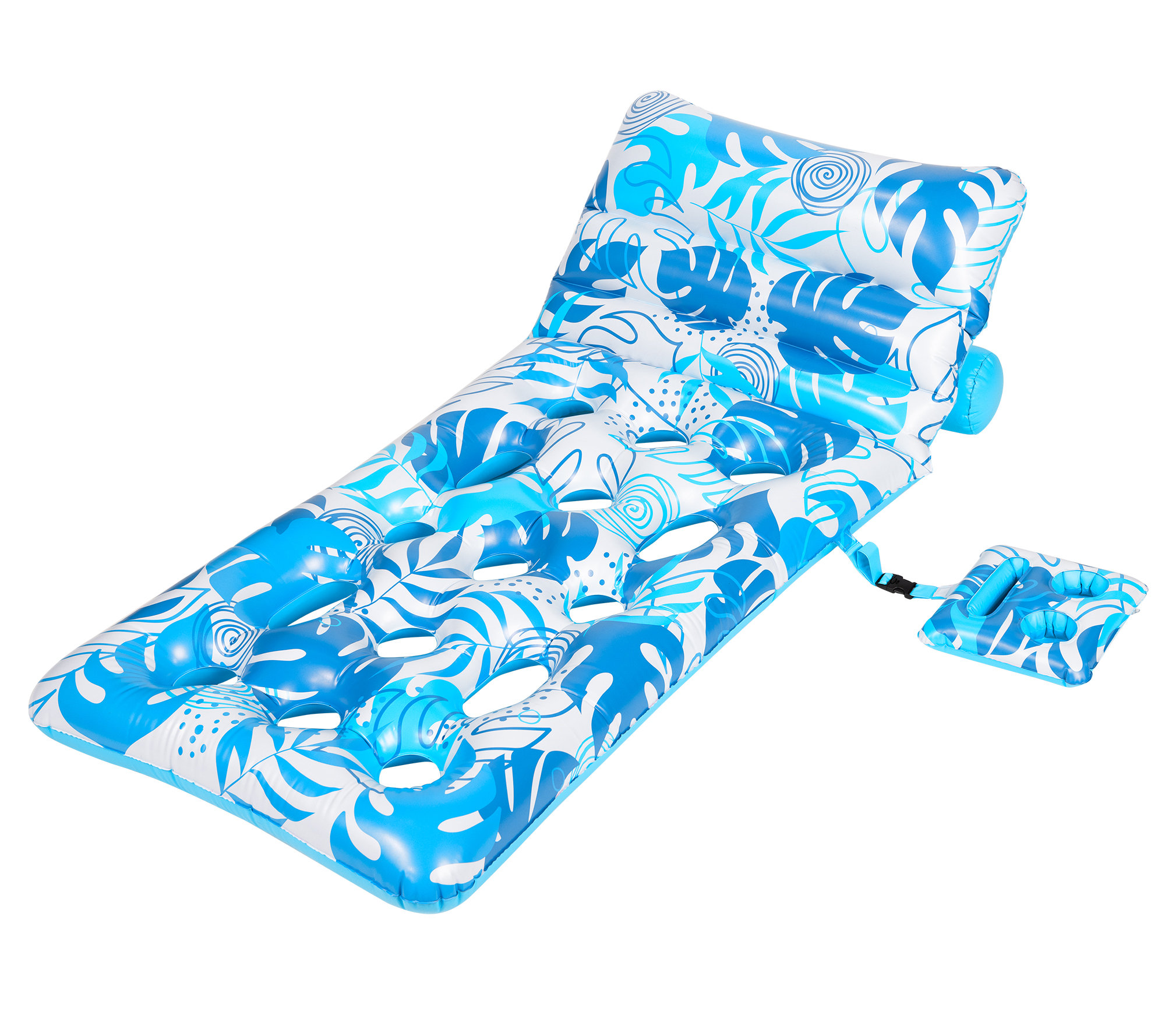 Sloosh Tropical Leaves Pool Lounger Floaties Adults with Cup Holders ...