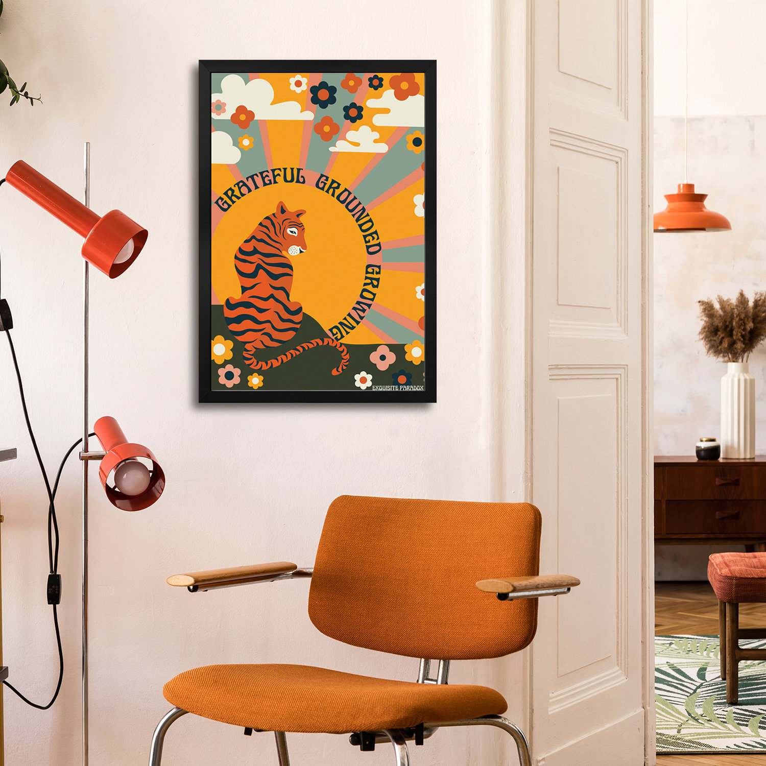 Trinx Grateful Grounded Growing Premium Framed Posters | Wayfair