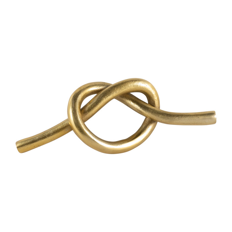 Mercer41 Metal Knot Sculpture - 12" x 5" x 3" | Wayfair