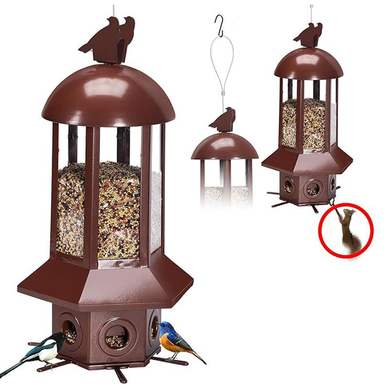 Arlmont & Co. Squirrel Proof Bird Feeders - Bird Feeder Reliable and ...
