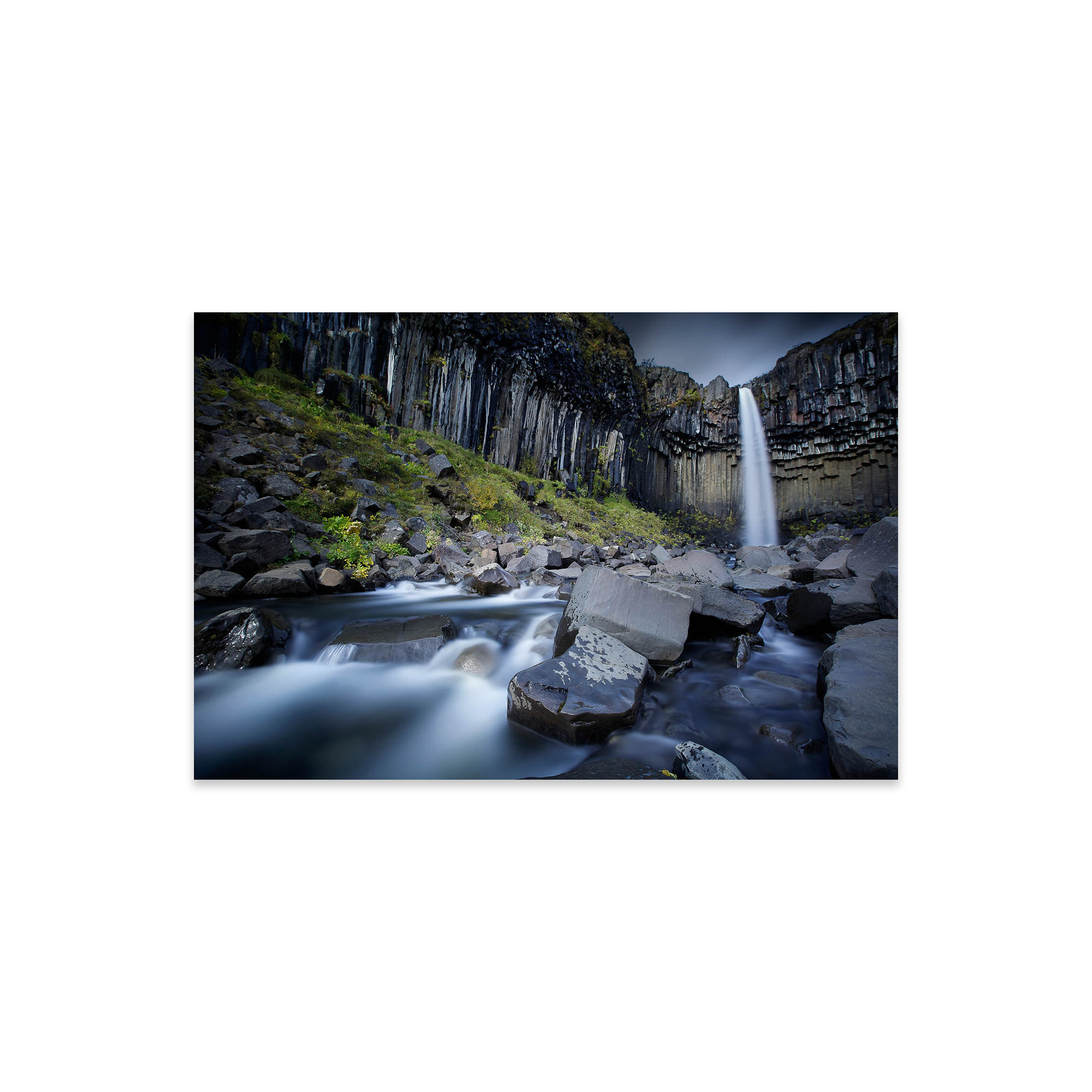 Millwood Pines The Dark Waterfall II Print On Acrylic Glass | Wayfair