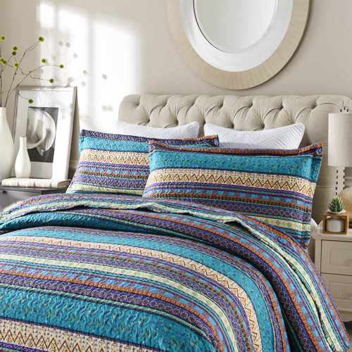 Wayfair | Striped Quilts, Coverlets, & Sets You'll Love in 2023