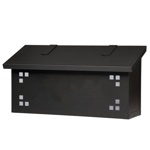 America's Finest Lighting Company Monarch Metal Wall Mounted Mailbox ...