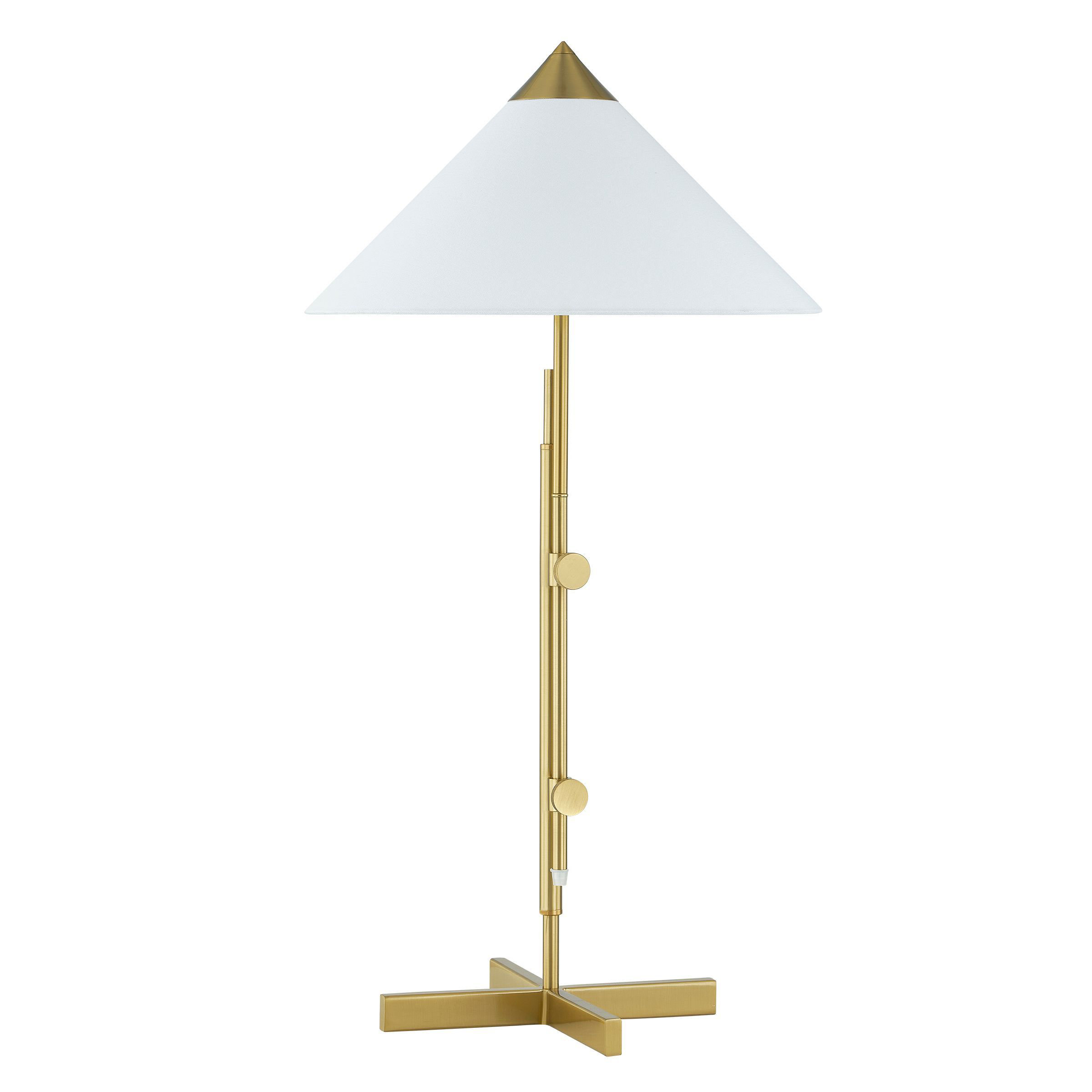 Lark Manor™ Ifeyinwa Adjustable Height Table Lamp with Linen Shade ...