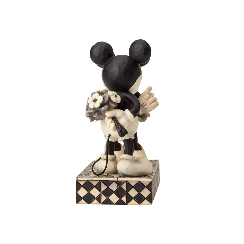 Jim Shore Disney Traditions Black & White Mickey Figurine 6" H | Wayfair