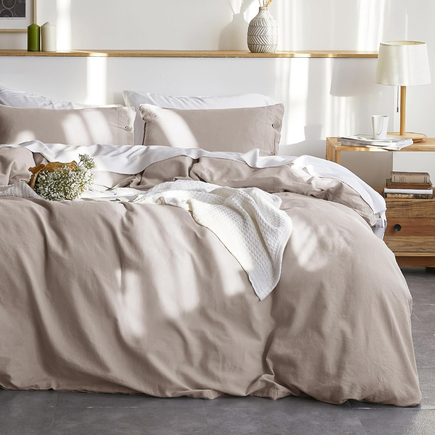 Nivozu Cotton Blend Duvet Cover & Insert Set | Wayfair