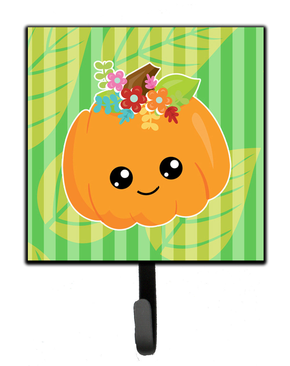 Harriet Bee Cally Pumpkin Fall Wall Key Organizer with Key Hooks | Wayfair