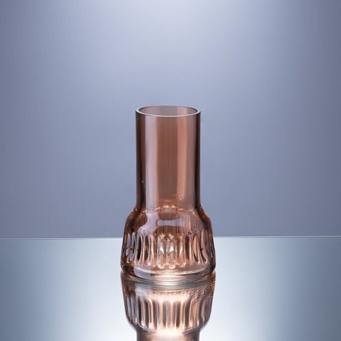 Diamond Star Glass D3.5"H5.9" - GLASS VASE | Wayfair