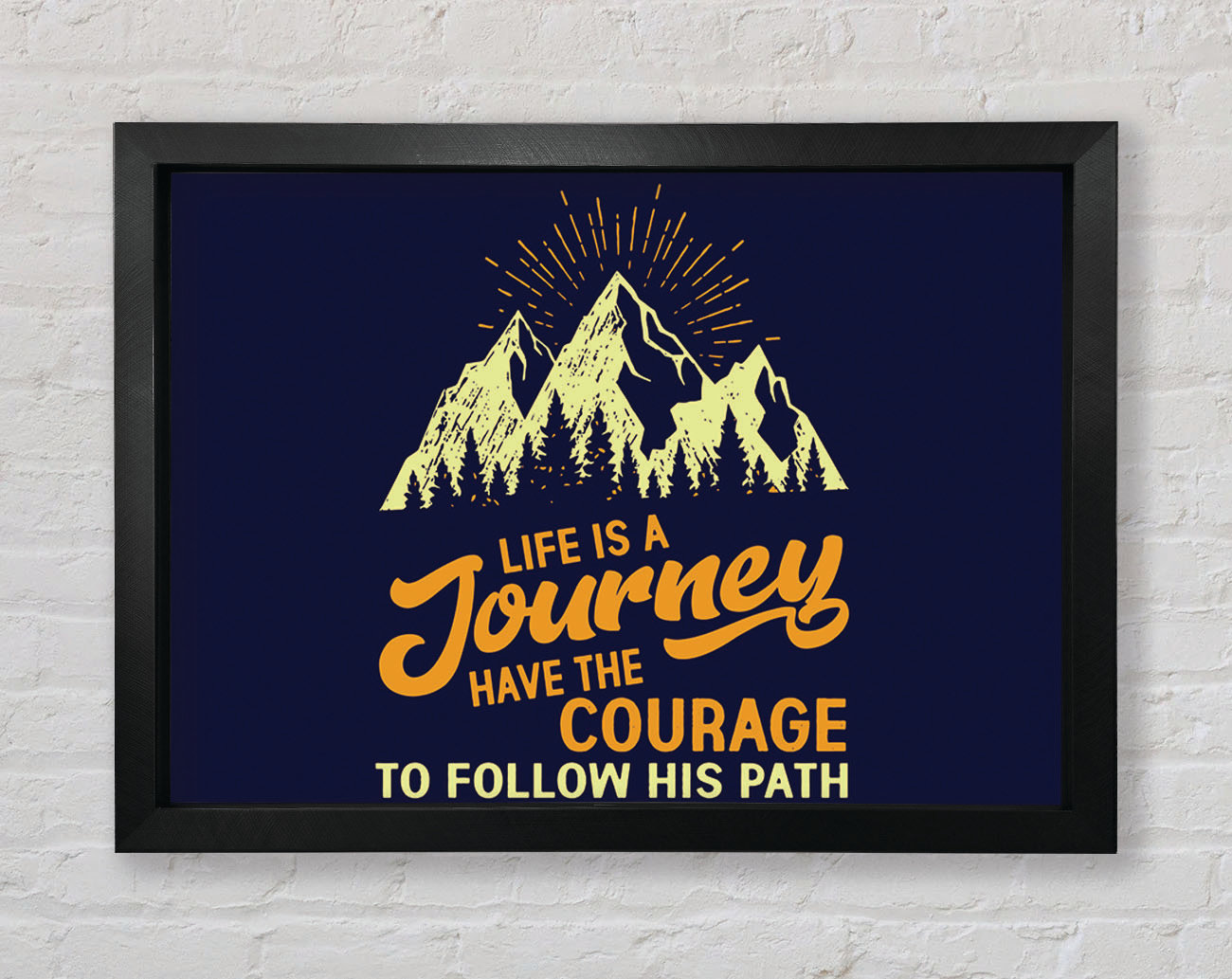 Union Rustic Life Is A Journey - Print | Wayfair.co.uk
