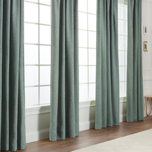 Red Barrel Studio® Eloisee Polyester Room Darkening Curtain Pair ...