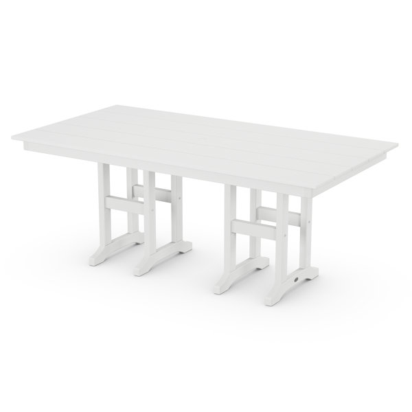 POLYWOOD® Farmhouse 37" x 72" Dining Table & Reviews | Wayfair