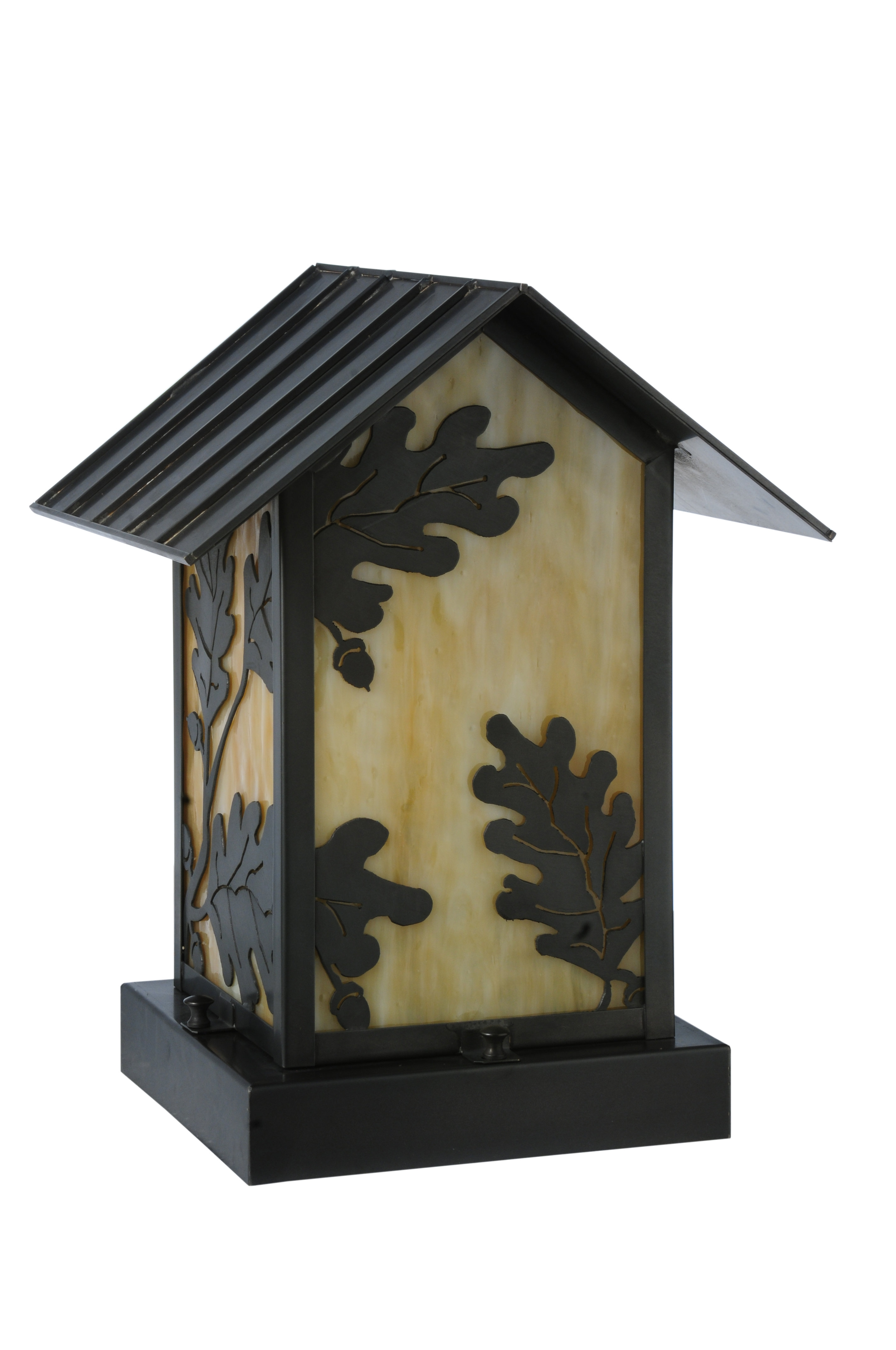 Meyda Lighting Seneca Brown 1 -Light 13.5" H Hardwired Pier Mount Light ...